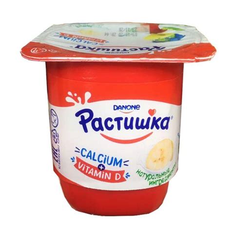 Йогурт Danone Растишка Банан Calcium 100г Lochin