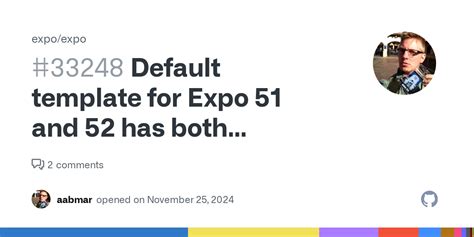 Default Template For Expo 51 And 52 Has Both Installation And Runtime Deprecation Warnings