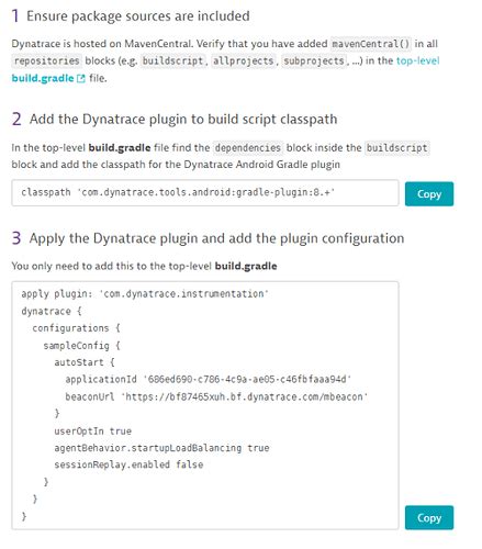 Failed When Adding Dynatrace Android Gradle Plugin In Unity Help