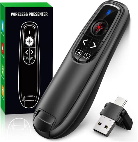 Presentation Clicker Wireless Presenter Remote Clicker Usb C Powerpoint Clicker For