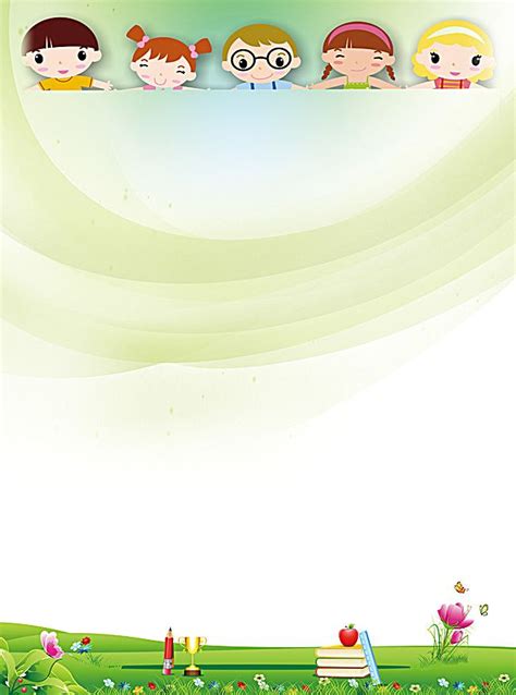 เทมเพลตเอกสารa4 ขอบกระดาษ สีขาว สีฟ้า น่ารัก เรียบง่าย การ์ตูน ในปี