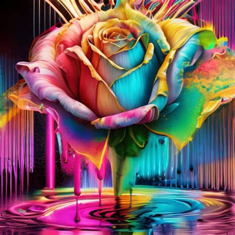 Rainbow Rose Wallpapers 4k Hd Backgrounds On Wallpaperbat