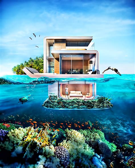 The Floating Seahorse Luxury Home Concept Takes Life Underwater In