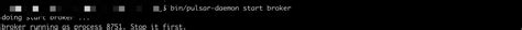 Cant Start Broker By Pulsar Daemon Script Because The Last Pid Occupied By Other Progresss
