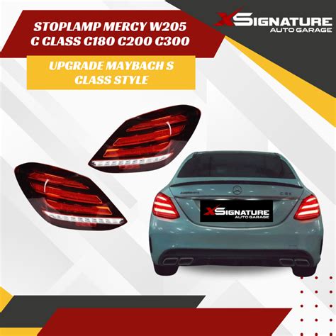 Jual Stoplamp Mercy W205 C Class C180 C200 C300 Upgrade Maybach S Class