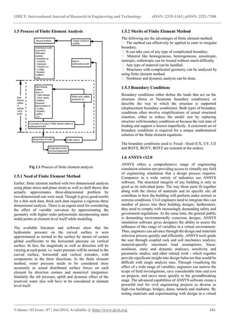 Finite Element Analysis Of Arch Dam Pdf Geology Science