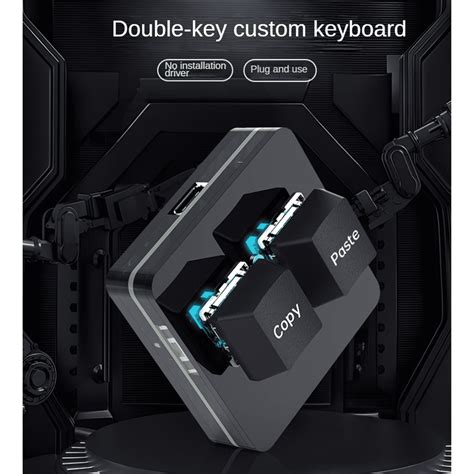 Custom Mini Keyboard Copy Paste 2 Keys RGB Macro OSU Keypad Programmable Mechanical Keyboard For