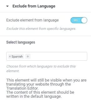 Elementor Integration TranslatePress
