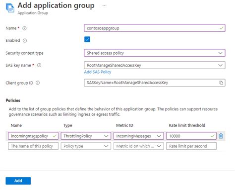使用應用程式群組控管用戶端應用程式的資源 Azure Event Hubs Microsoft Learn
