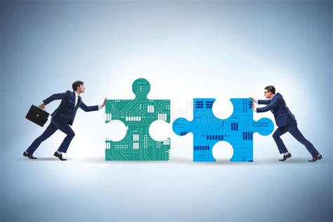 Digital Transformation Concept With Jigsaw Puzzle Stock Image Image Of Cloud Data 175933077