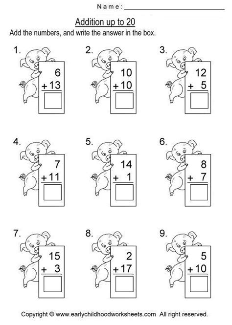 Addition Worksheets And Worksheets On Pinterest
