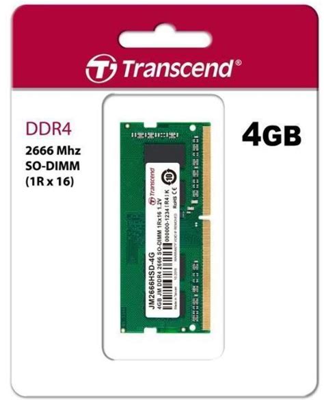 Transcend Ddr 4 Laptop Ram 4 Gb Darazpk