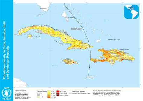 Population Density In Cuba Jamaica Haiti And Dominican Republic 3