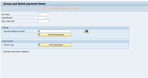 BNK BATCH SAP Tcode Create Batches