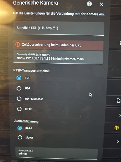 get generic camera running configuration home assistant community