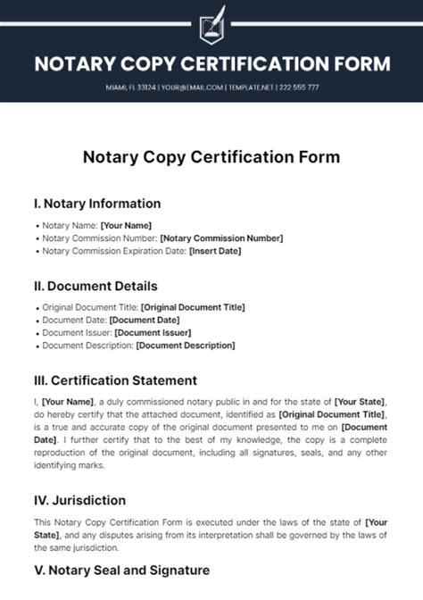Free Notary Record Journal Template Edit Online And Download