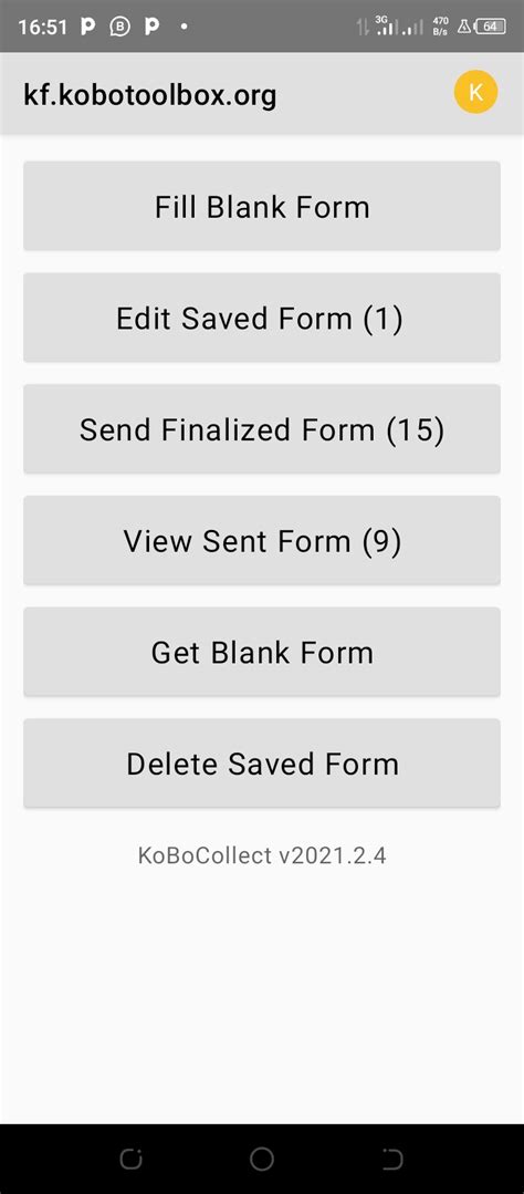 Generic 500 Error In Sending The Collected To The Kobocollect App