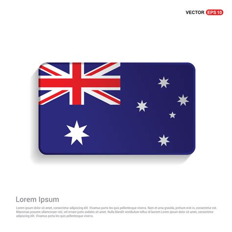 Australia Flag Design Vector 13373137 Vector Art At Vecteezy