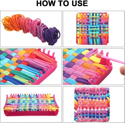 12 Colors Potholder Loops Weaving Craft Kit 192 Pieces Compatible 12 Colors Potholder Loops Weaving Craft Kit 192 Pieces Compatible