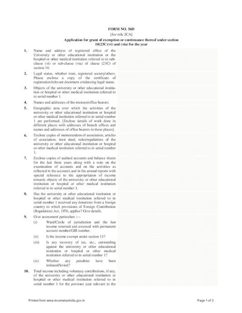 PDF FORM NO D WebtelFORM NO D See Rule CA Application For Grant Of Exemption Or