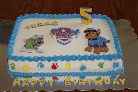 Paw Patrol Cake With Chase And Rocky Cakecentral Com