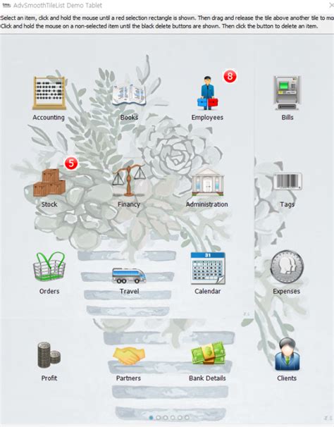 Tms Tadvsmoothtilelist 기능소개 모바일 태블릿 형태의 메뉴 아이콘 기술 기고 게시판 델파이 C빌더 Rad 스튜디오 데브기어 포럼