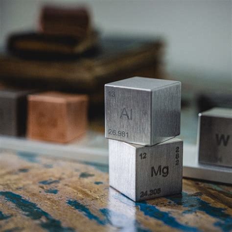 Element Cube Set Tungsten Copper Titanium