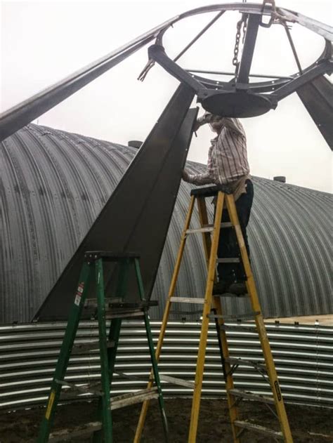 How To Build A Grain Bin Roof Peak Ring Lid Safety Ring And Roof Ladder An Illustrated Guide