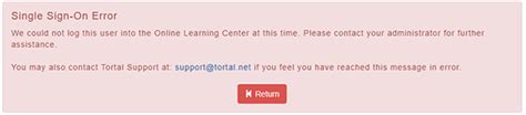 Im Receiving A Single Sign On Sso Error Message Tortal Support Help Center