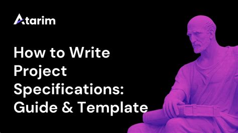 How To Write Project Specifications Ultimate Guide And Template