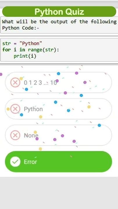 Python Quiz Python Exercise Learn Python Python Shorts Quiz