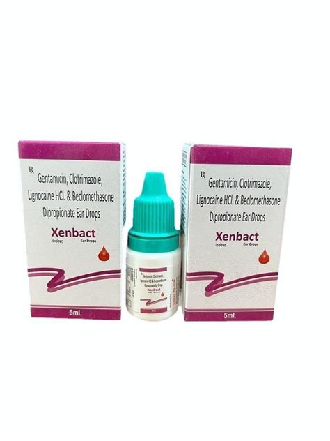 Antifungal Antibacterial Ear Drops Xenbact Ear Drop 5ml At ₹ 90piece