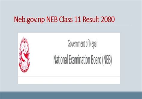 Np Neb Class 11 Result 2080 With Marksheet Neb Grade 11 Result