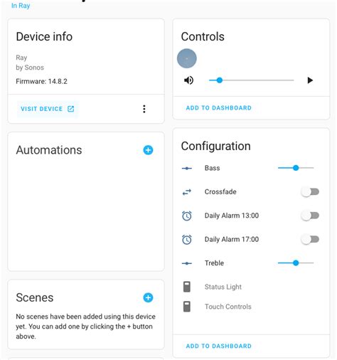 Sonos Ray Sonos Set Option Deprecated Home Assistant OS Home