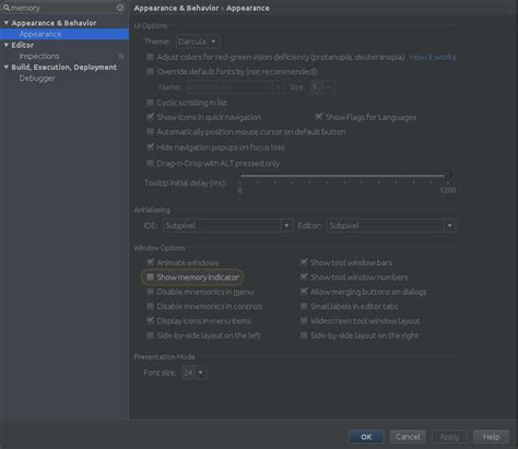 Is It Possible To Show Heap Memory Size In Intellij Ide Android Studio Stack Overflow