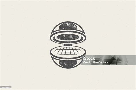 블랙 그릴 실루엣으로 심볼 바베큐 푸드 준비 핸드 그린 스탬프 효과 벡터 일러스트 바베큐그릴에 대한 스톡 벡터 아트 및 기타 이미지 바베큐그릴 바비큐 고기 Istock