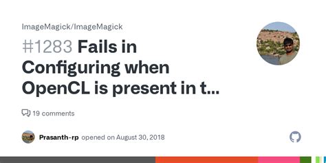 fails in configuring when opencl is present in the system · issue 1283