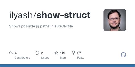 github ilyash show struct shows possible jq paths in a json file