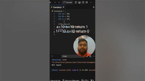Day 28 Javascript Equal Or Not Equal Javascript Equal Notequal Youtube