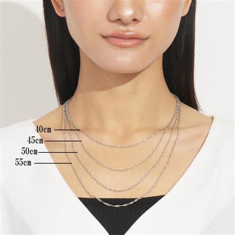 ネックレス チェーン プラチナ 40cm スクリュー チェーンのみ 幅2mm 約3 81g プラチナ Pt850 長さ40cm Lcc ララクリスティー Lc97 0043 Pt 033