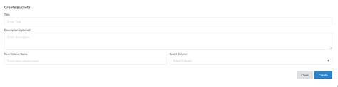 Create Buckets Xceed Analytics Documentation