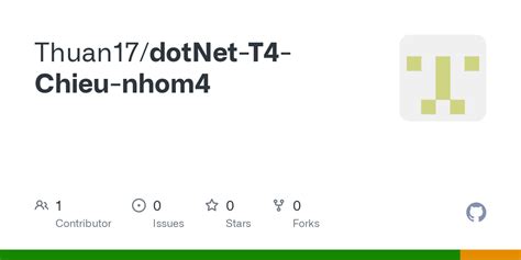 github thuan17 dotnet t4 chieu nhom4