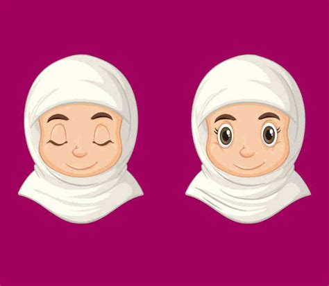 دانلود رایگان وکتور دانش آموز دختر طرح حجاب بصورت لایه باز مدرسه طرح