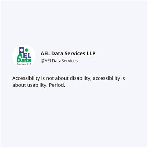 Ael Data Services Llp On Linkedin Accessibility Usability