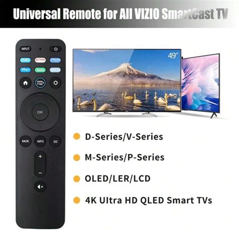 Xrt260 Remote Control Perfect Replacement For Vizio V Series And M
