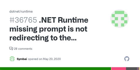 runtime missing prompt is not redirecting to the correct runtime