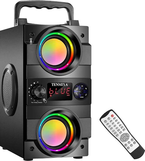 Tenmiya Portable Bluetooth Speaker With Subwoofer W Peak South Africa Ubuy