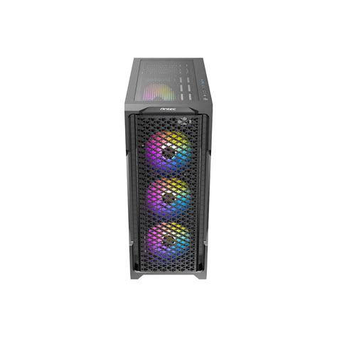 Antec Argb Mesh Windowed Tempered Glass Black Atx Mid Tower Desktop Chassis Electromart