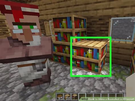 How To Make A Bookshelf In Minecraft Steps With Pictures