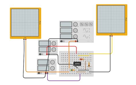 Circuit Design Experiment5 Inverting Amplifier Tinkercad